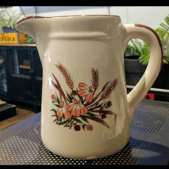 Unknown | Kitchen | Vintage Ceramic Pitcher Wheat Design | Poshmark